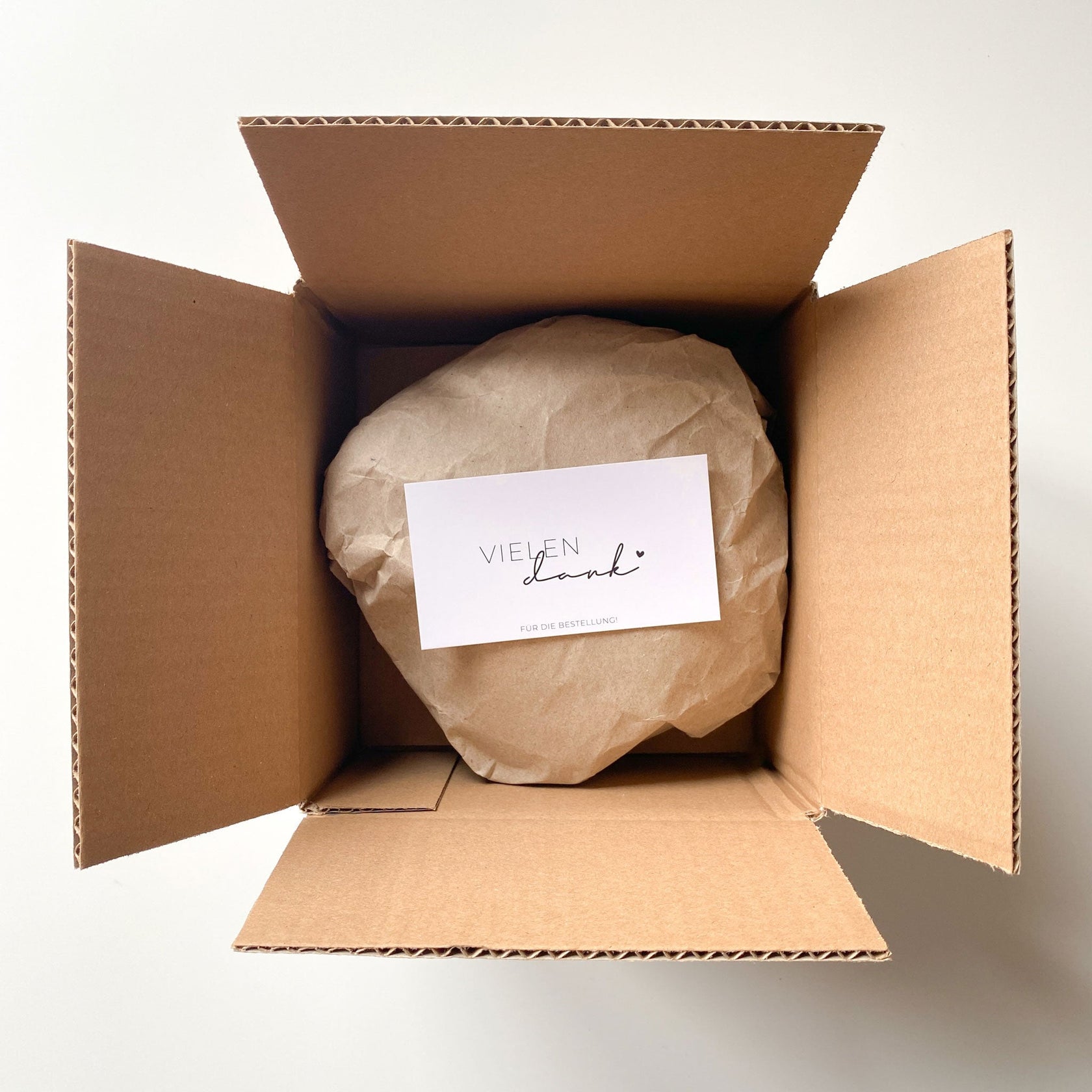 Paketbeileger "Vielen Dank für die Bestellung" weiß/schwarz 9 x 5 cm ...